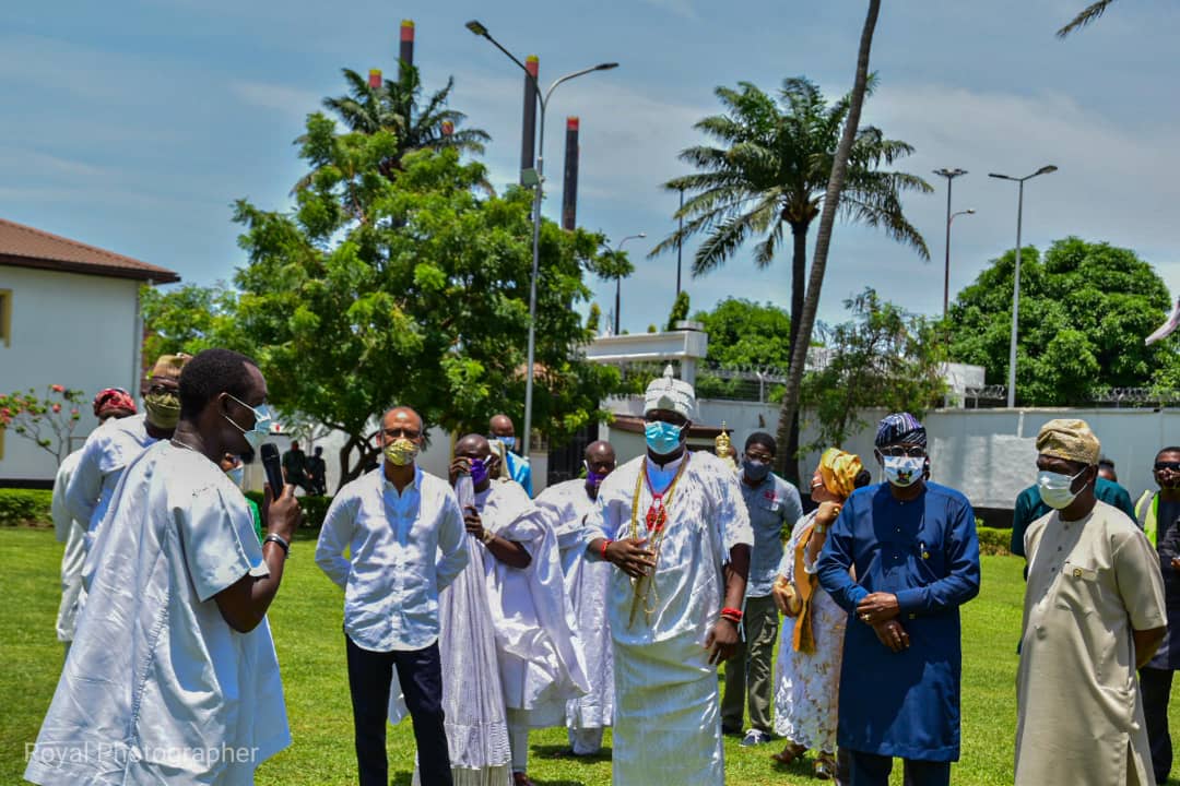 OONI IN LAGOS WITH HIS INVENTED LOCALLY MADE FUMIGATORS TO CURB CORONAVIRUS