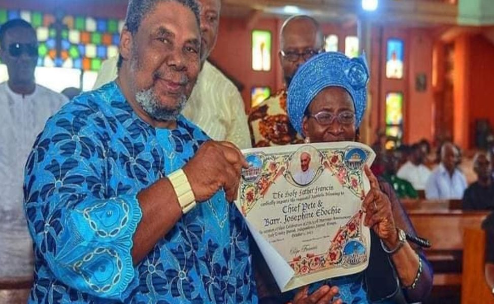Pete Edochie Celebrates 53 Years Of Marital Bliss With Wife
