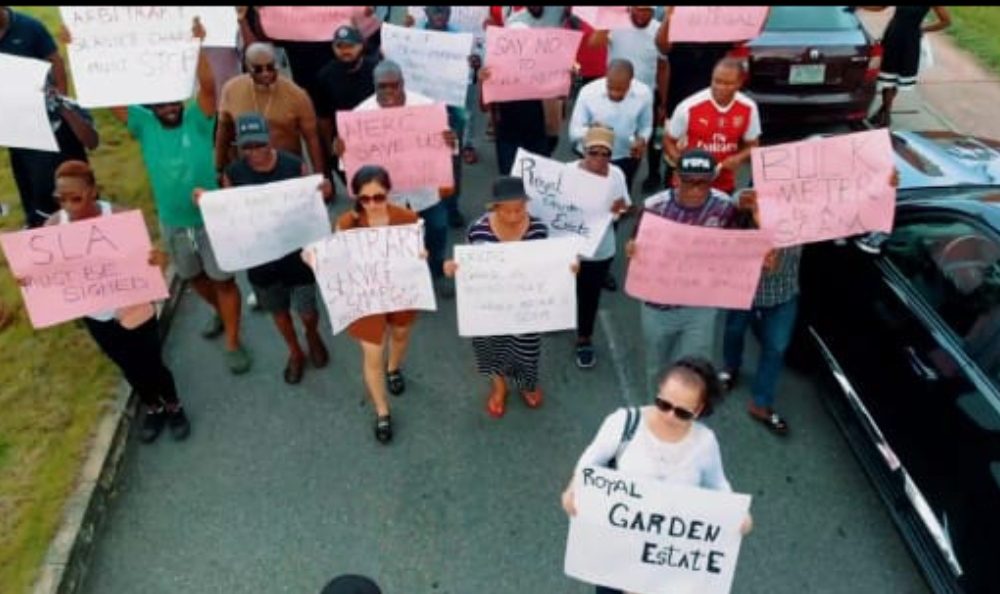 Residents Of Royal Gardens Estate Protest Exploitation